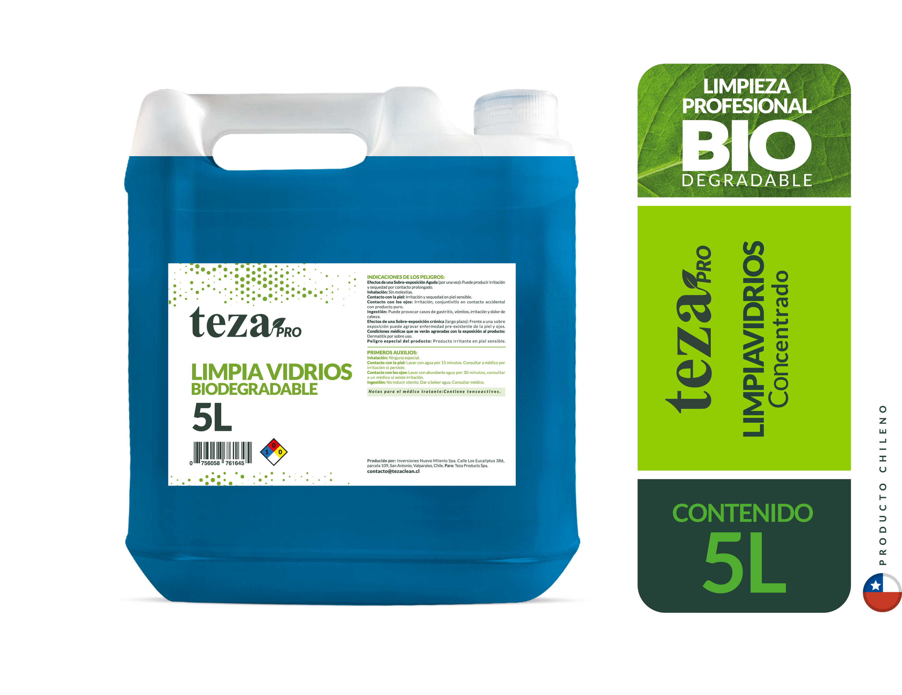 Productos de Limpieza 100% Biodegradables Teza Clean